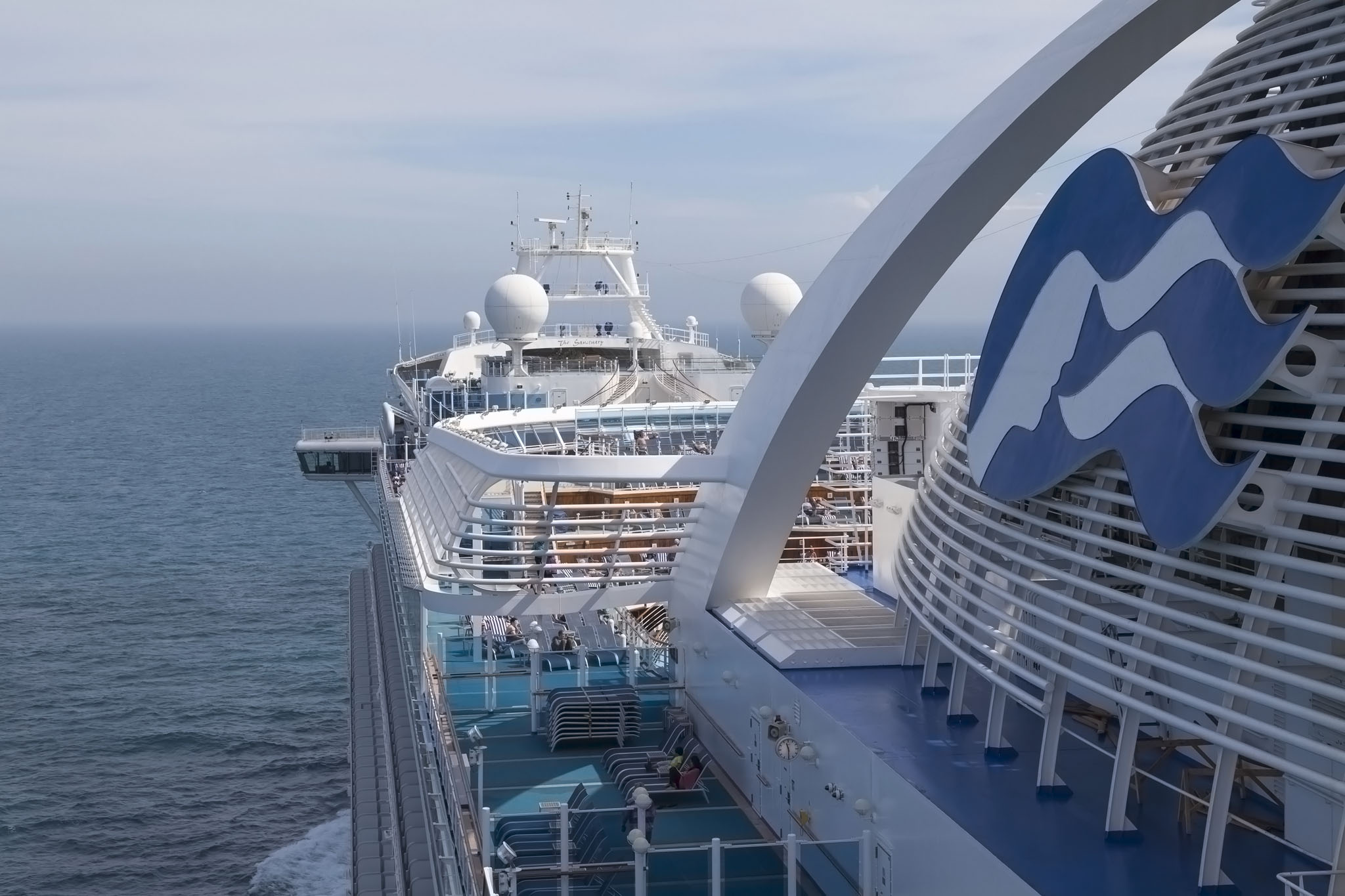 Crown Princess Cruise Ship On A Sea Day | neOnbubble