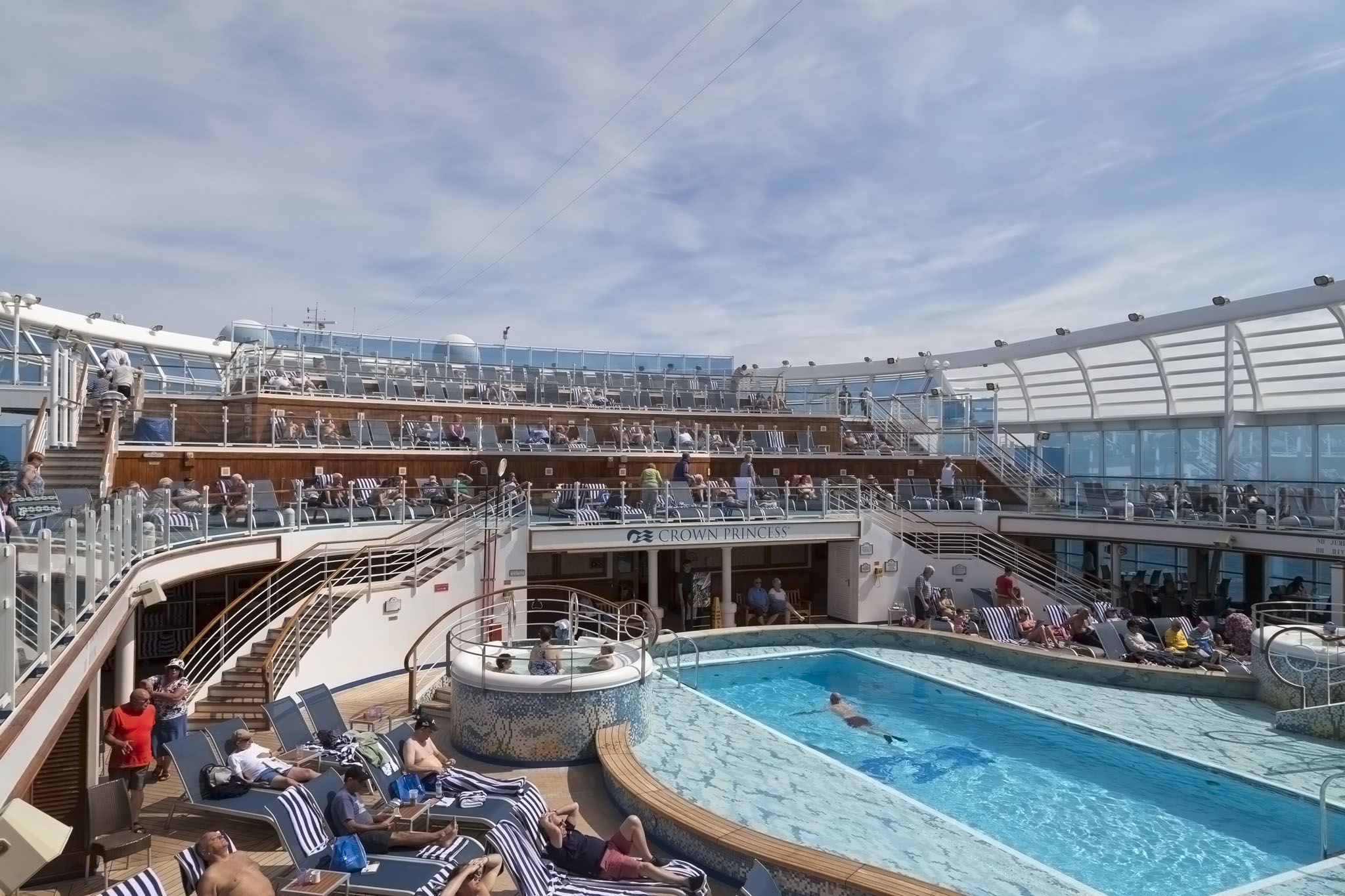 Crown Princess Cruise Ship On A Sea Day | neOnbubble