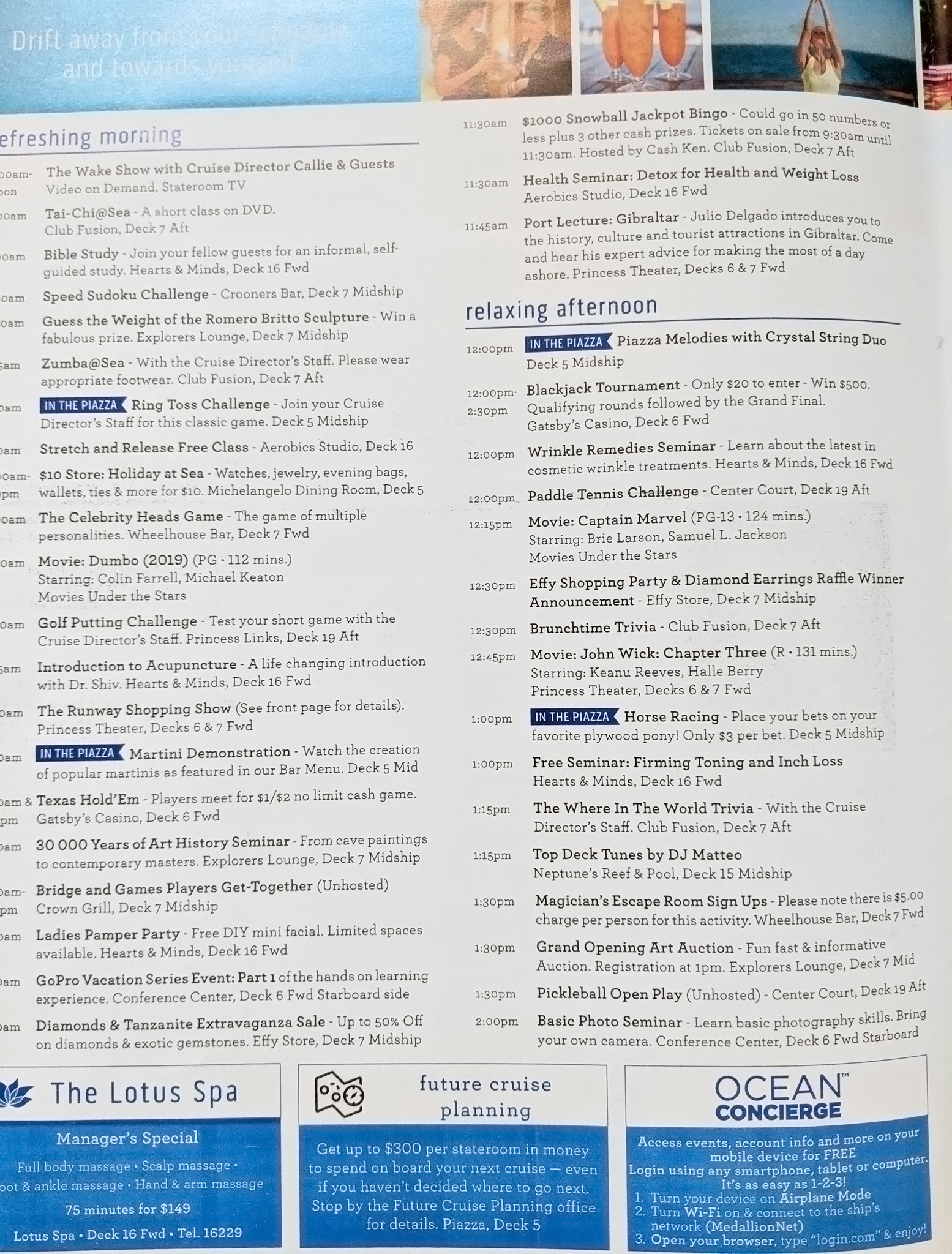 Emerald Princess Sea Day And Dining At Crown Grill | neOnbubble